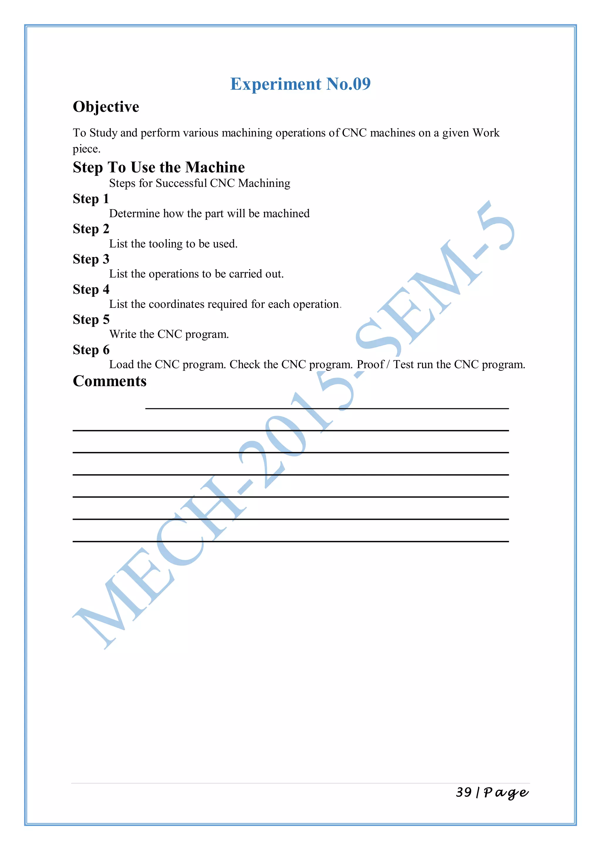 Machining technology lab manual mechanical.manufacturing technology 2 ...
