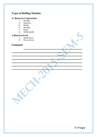Machining technology lab manual mechanical.manufacturing technology 2 ...