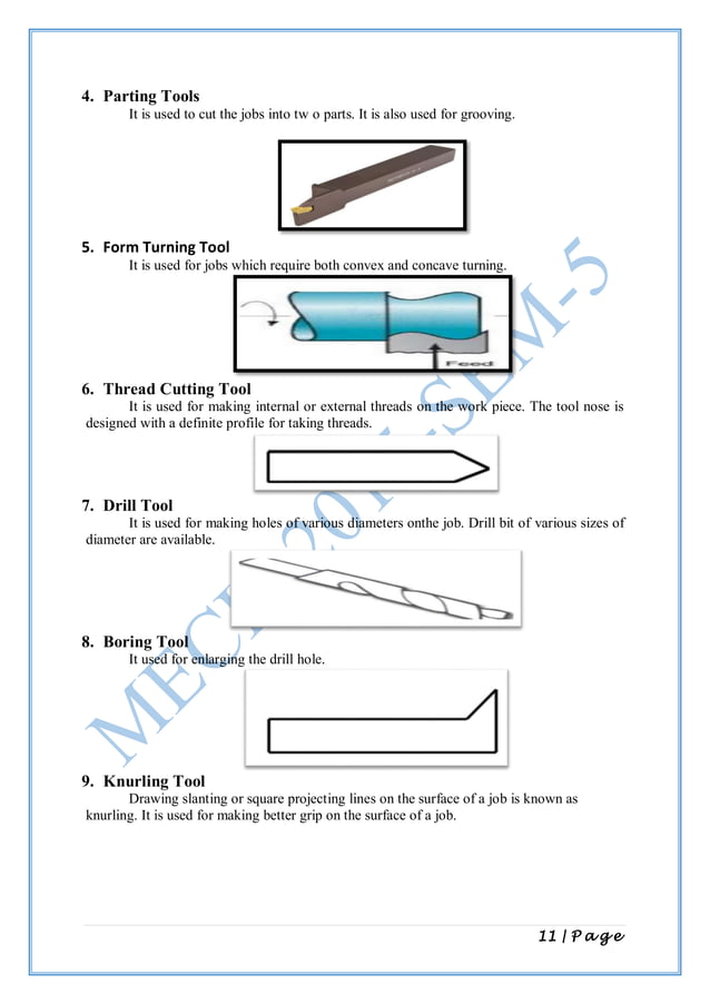 Machining technology lab manual mechanical.manufacturing technology 2 ...