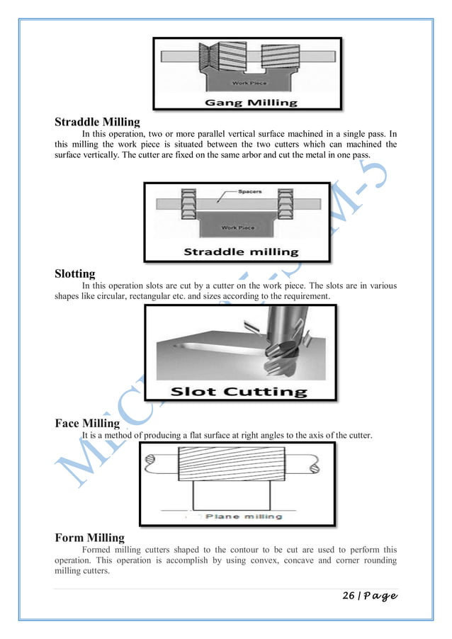 Machining technology lab manual mechanical.manufacturing technology 2 ...