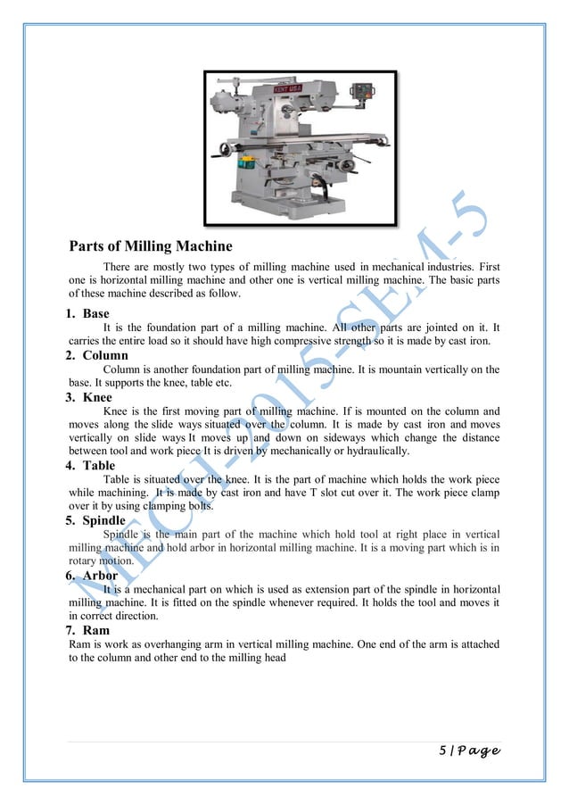 Machining technology lab manual mechanical.manufacturing technology 2 ...