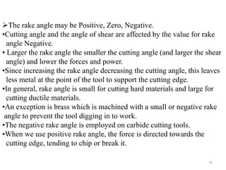 Metal cutting and Machining tools | PPTX