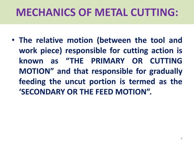 Metal cutting and Machining tools | PPTX | Physics | Science