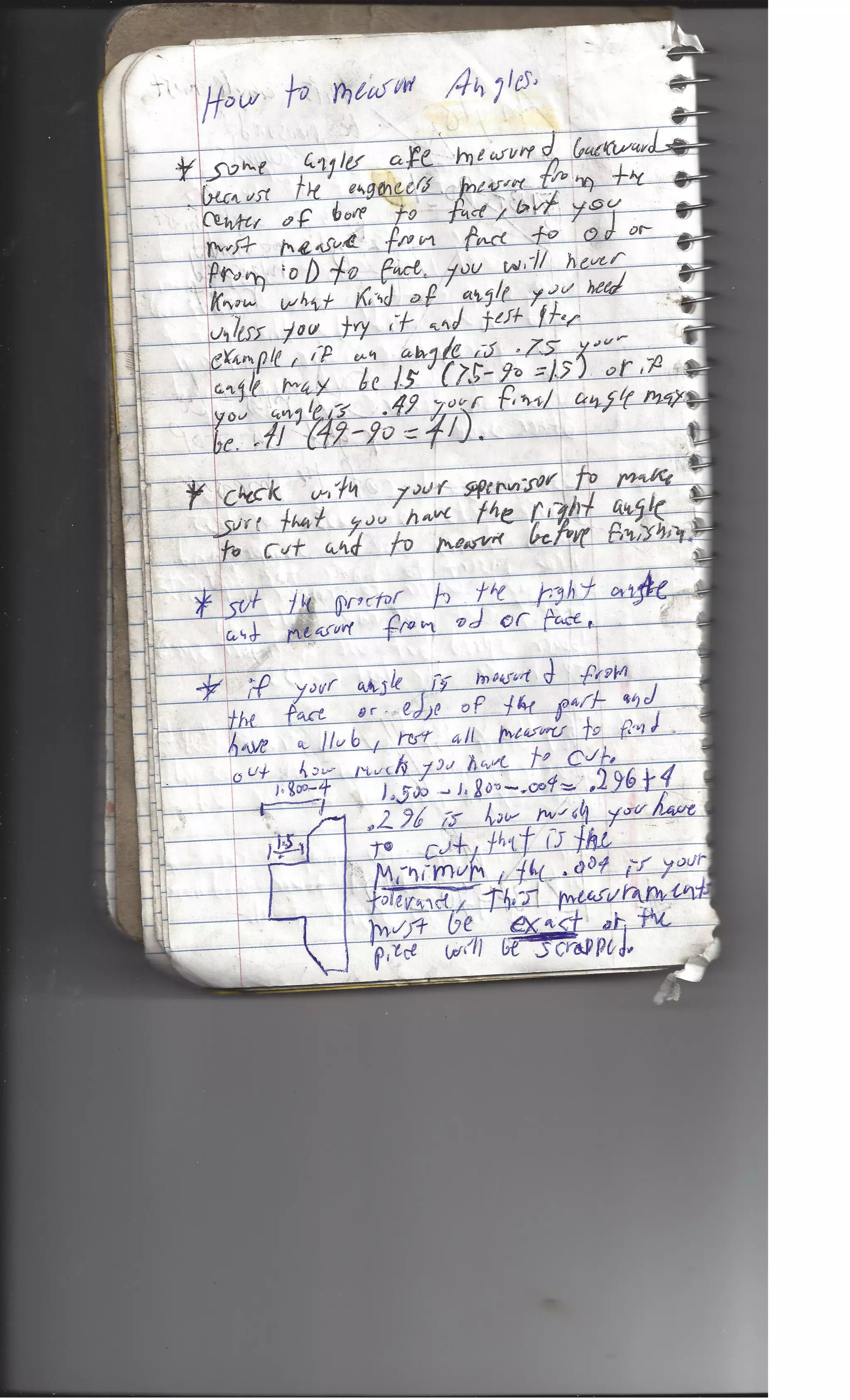 Machinist handbook handwritten notebook | PDF