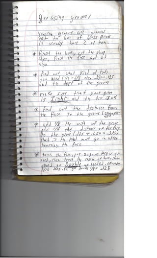 Machinist handbook handwritten notebook | PDF