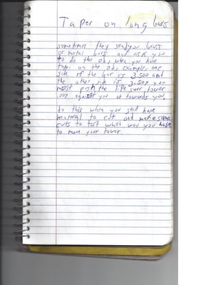 Machinist handbook handwritten notebook | PDF