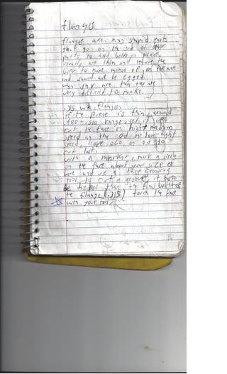 Machinist handbook handwritten notebook | PDF