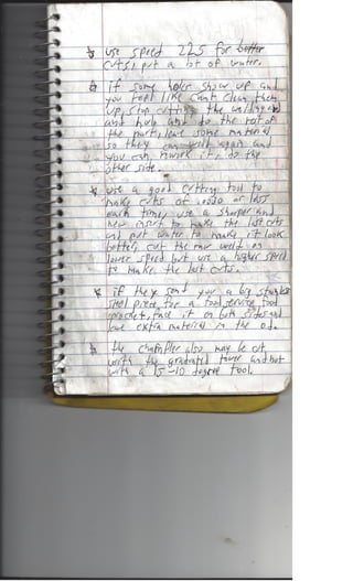 Machinist handbook handwritten notebook | PDF