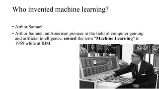 Machine learning | PPTX