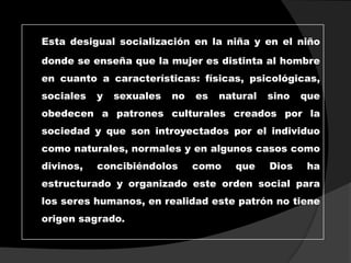 Machismo y hembrismo | PPTX