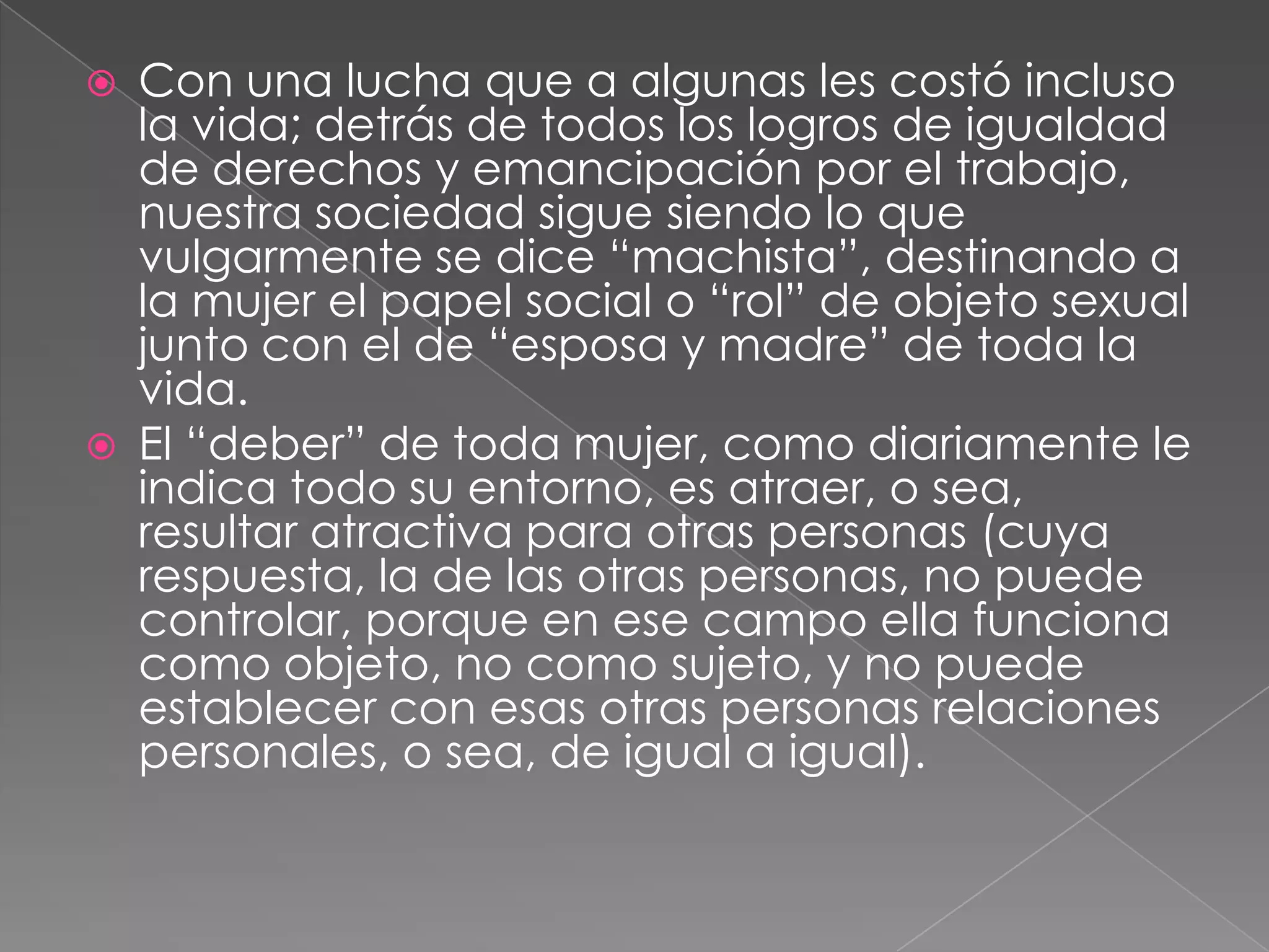 Machismo y patriarcado | PPT