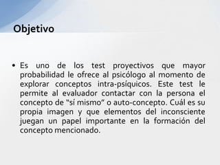 Test de dibujo de la figura humana de Machover. | PPTX