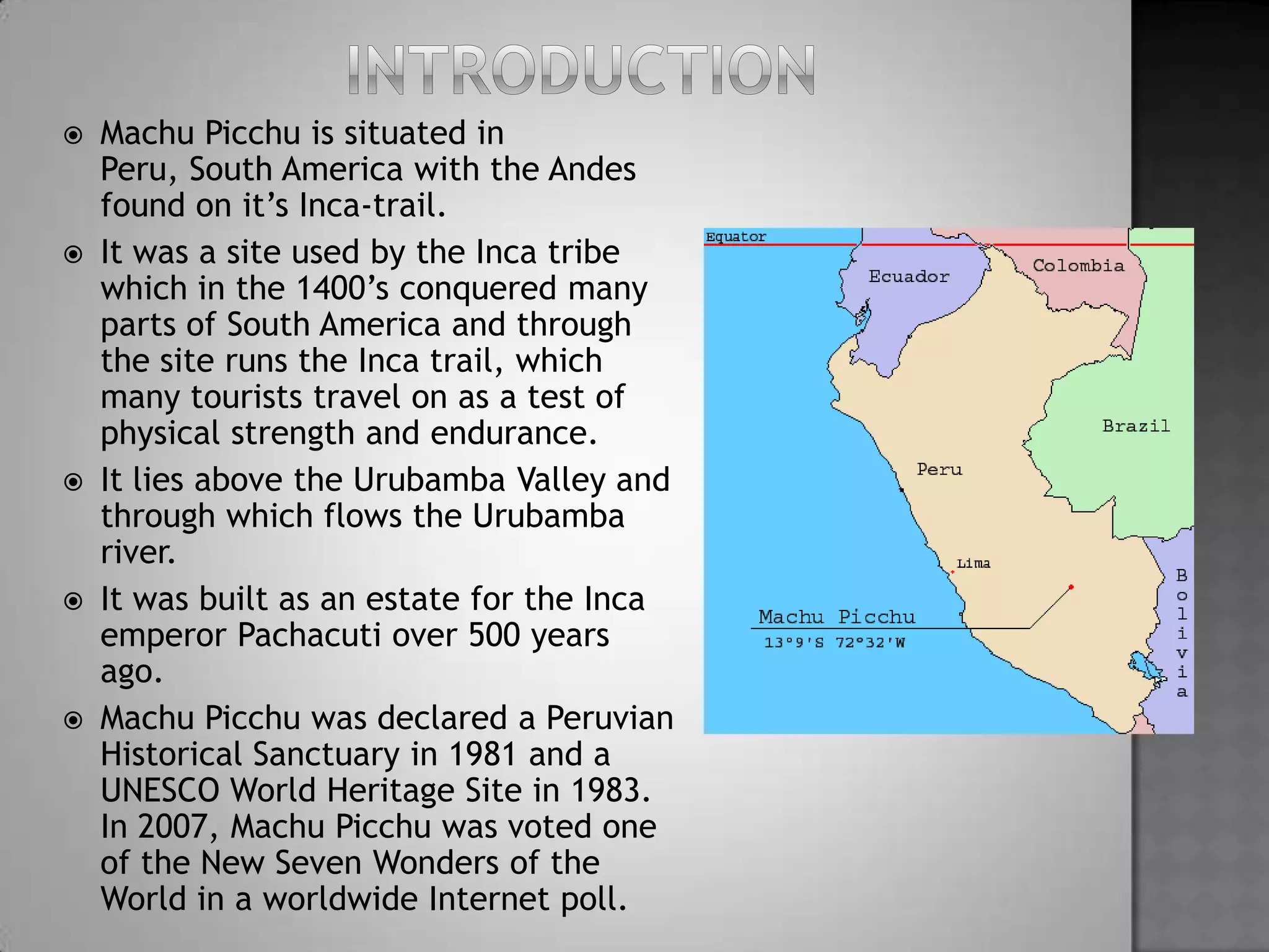 Machu picchu | PPT