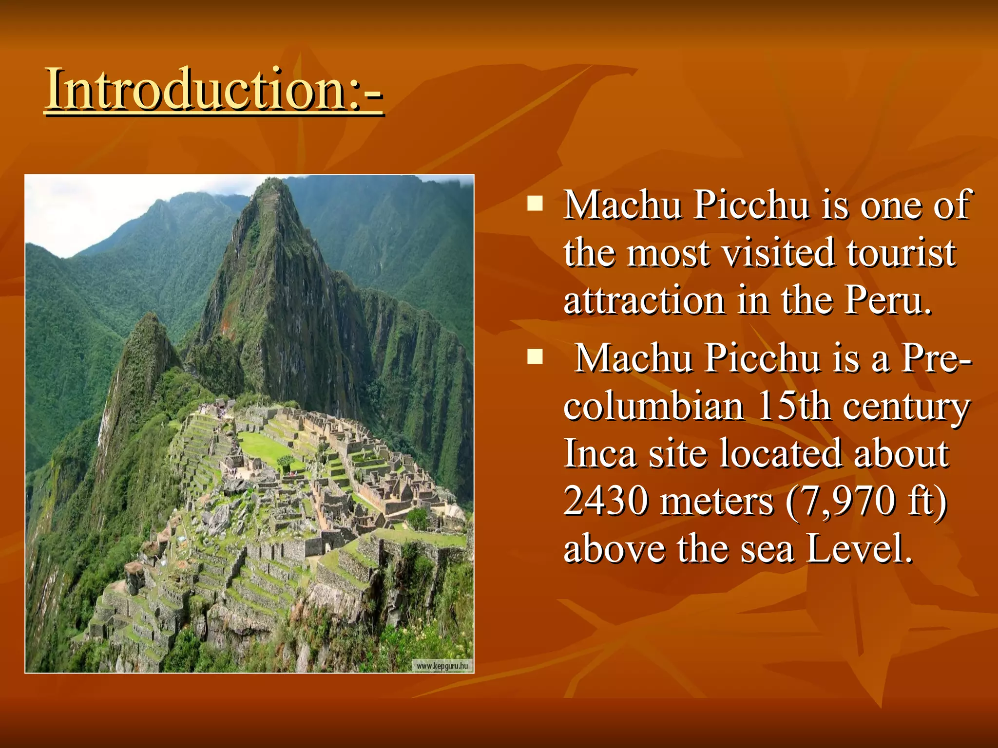 Machu picchu | PPT