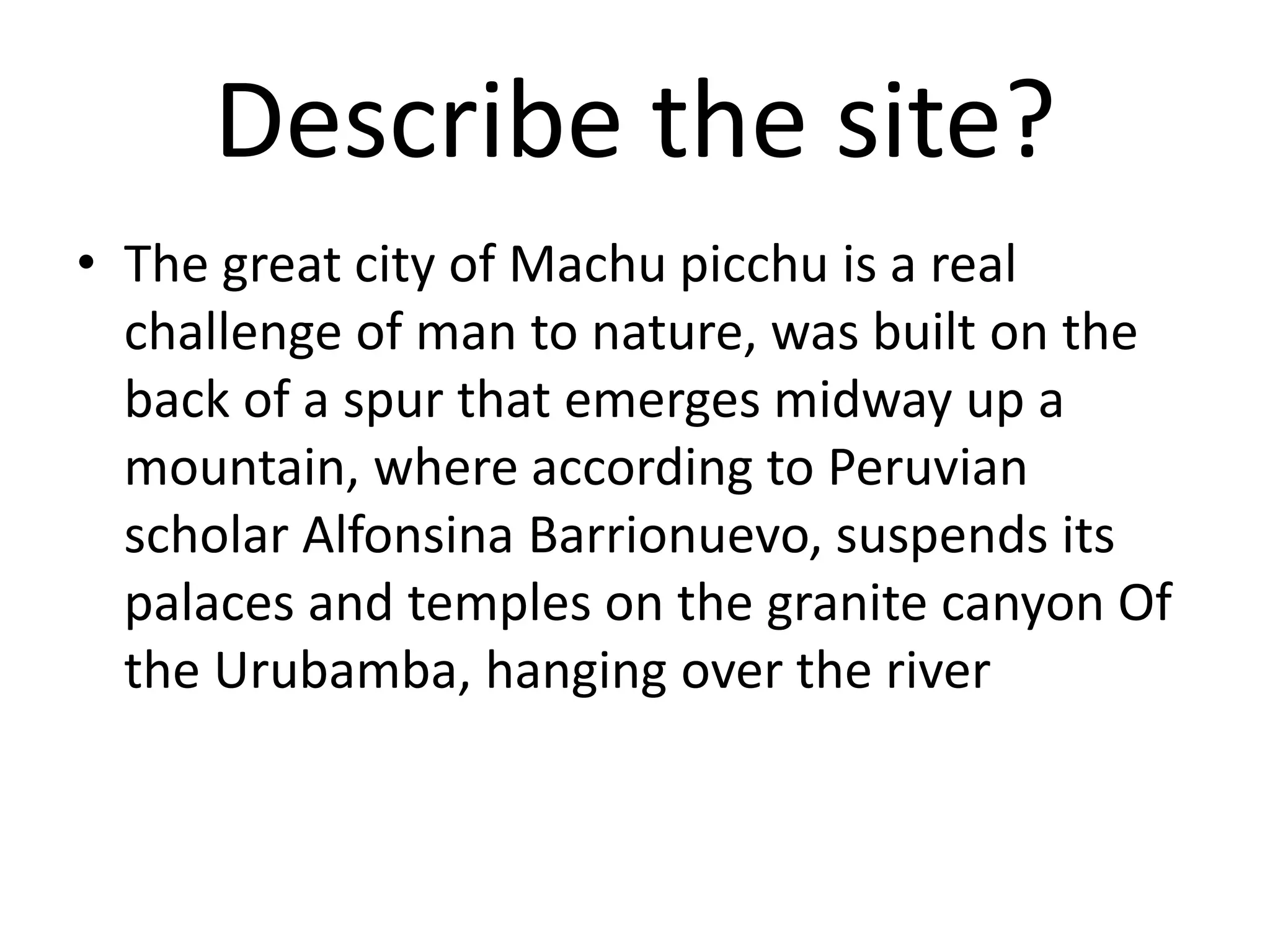 Machu picchu | PPTX