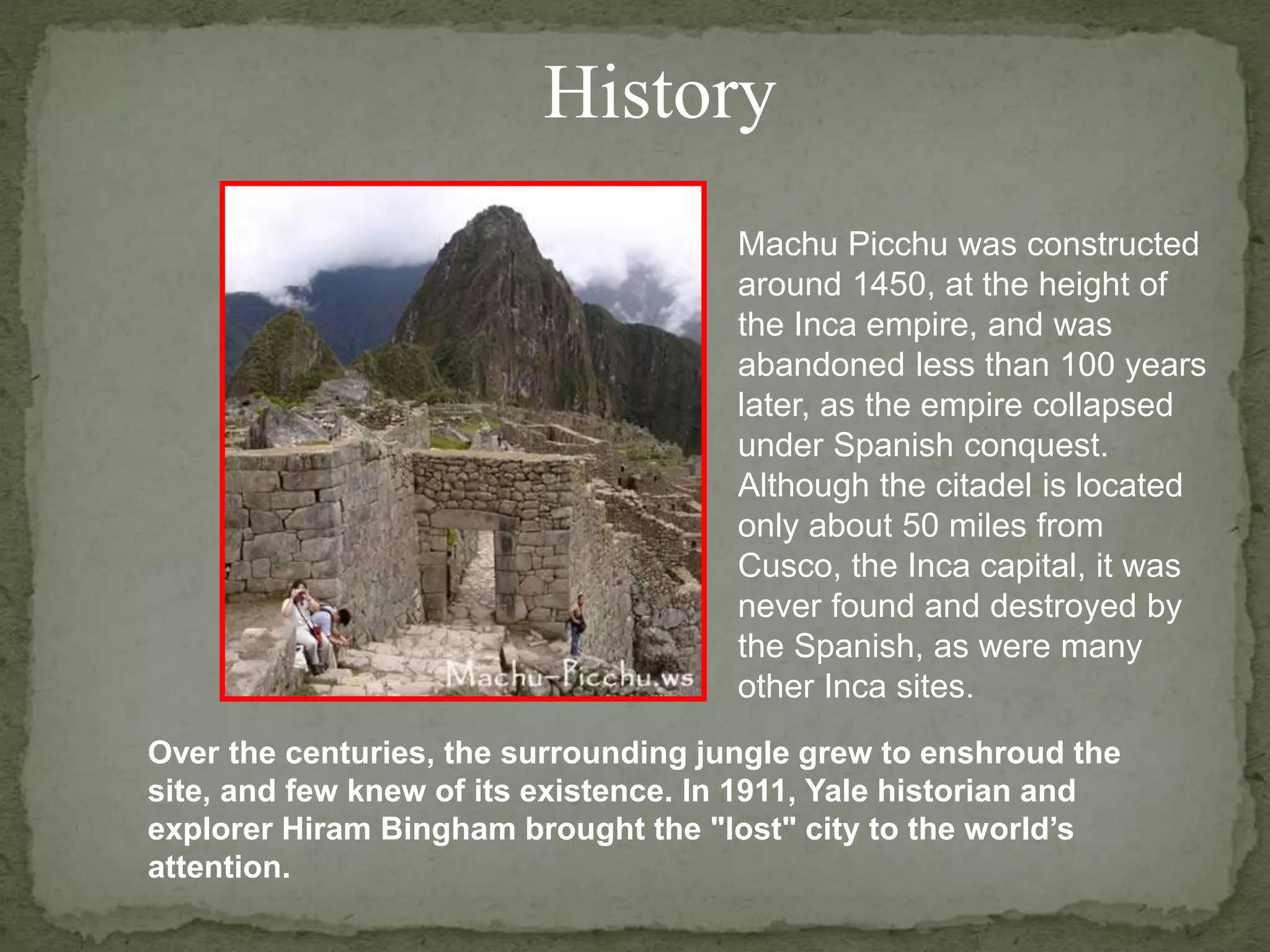 Machu picchu | PPTX