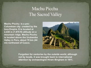 Machu picchu | PPTX