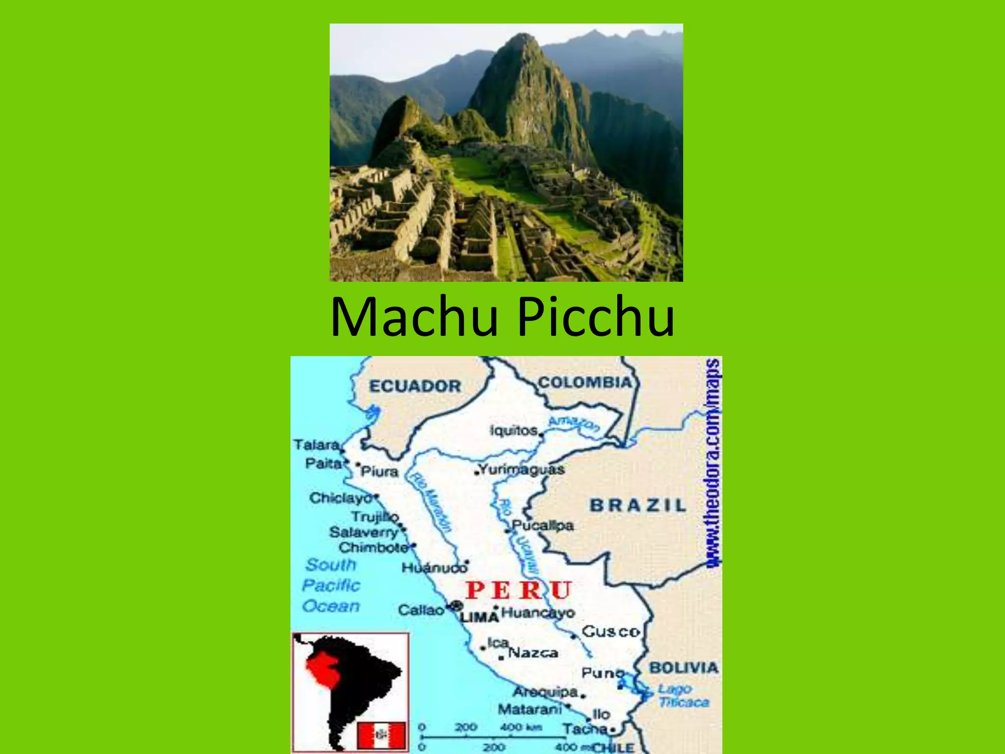 Machu Picchu Powerpoint | PPTX