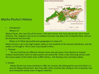 Machu Picchu Powerpoint | PPTX