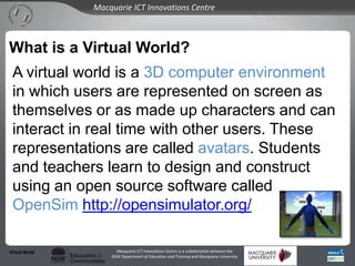 MacICT 3D Virtual Worlds: WHEN2050 | PPT