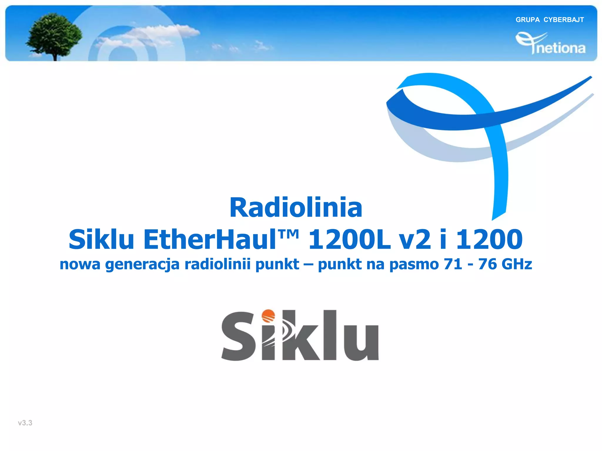 PLNOG8: Maciej Eckstein, Dominik Kuc - Radiolinia - Siklu EtherHaul ...