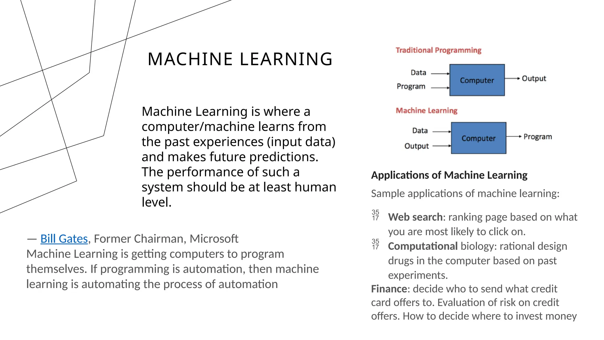 machine learning_pitch for beginner students | PPTX