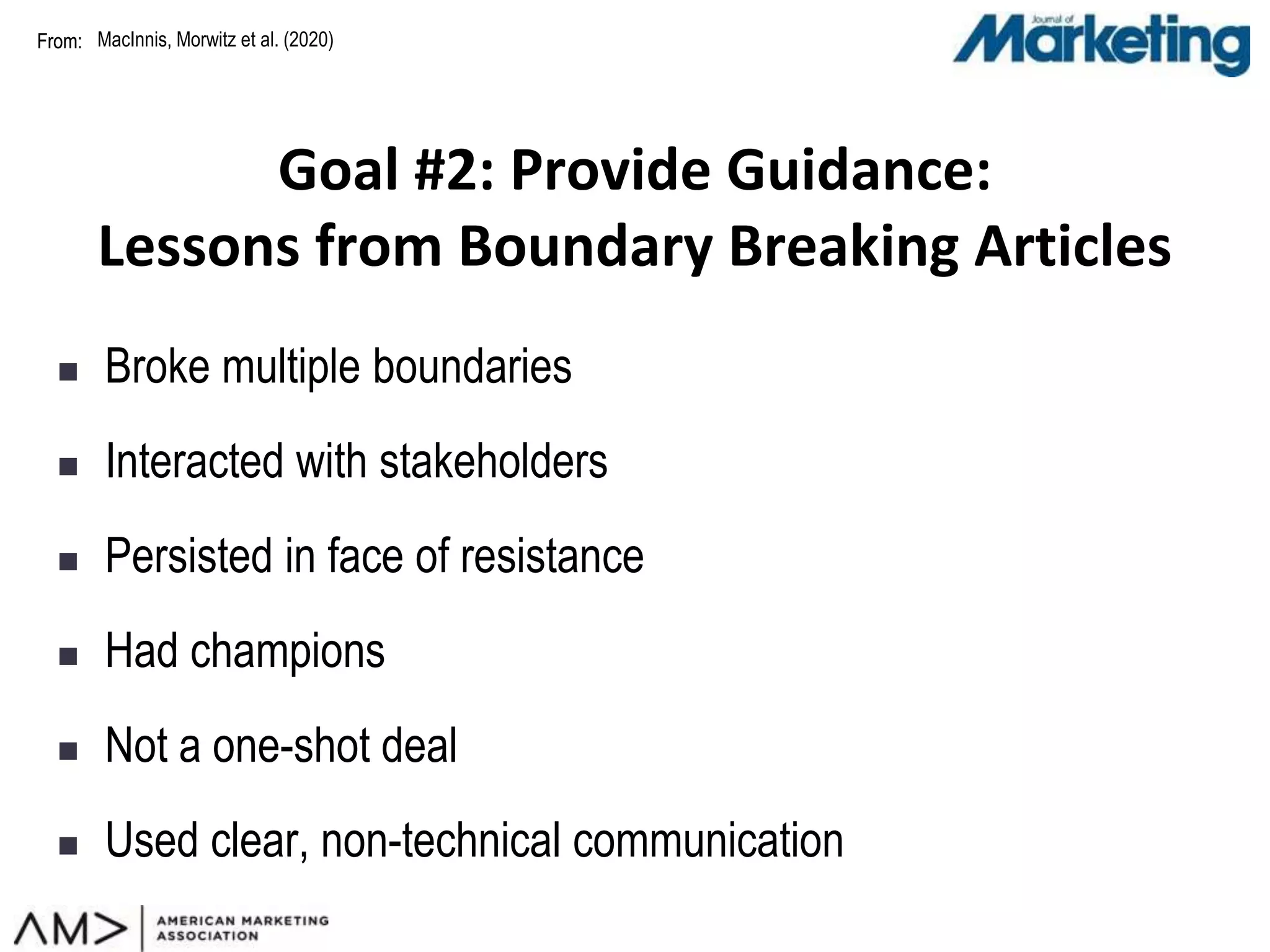 Creating Boundary-Breaking Marketing-Relevant Consumer Research | PPTX