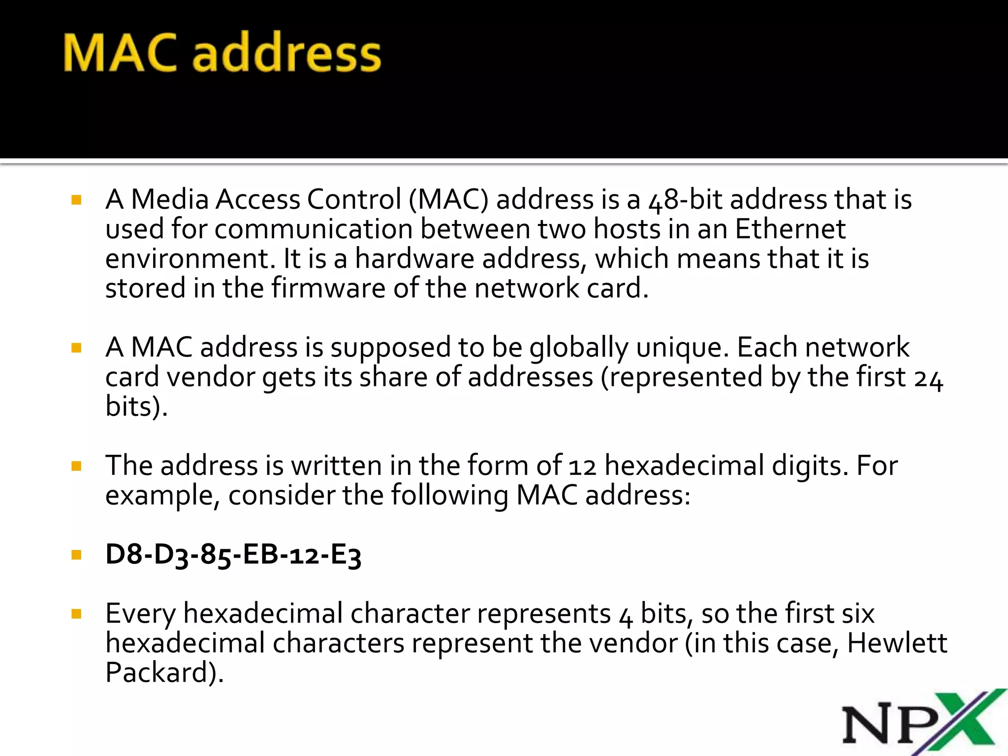 MAC & IP addresses | PPTX