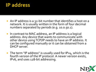 MAC & IP addresses | PPTX