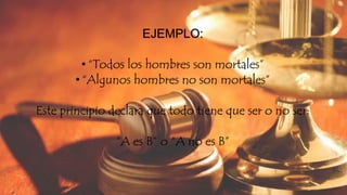 Principios del tercero excluido | PPTX