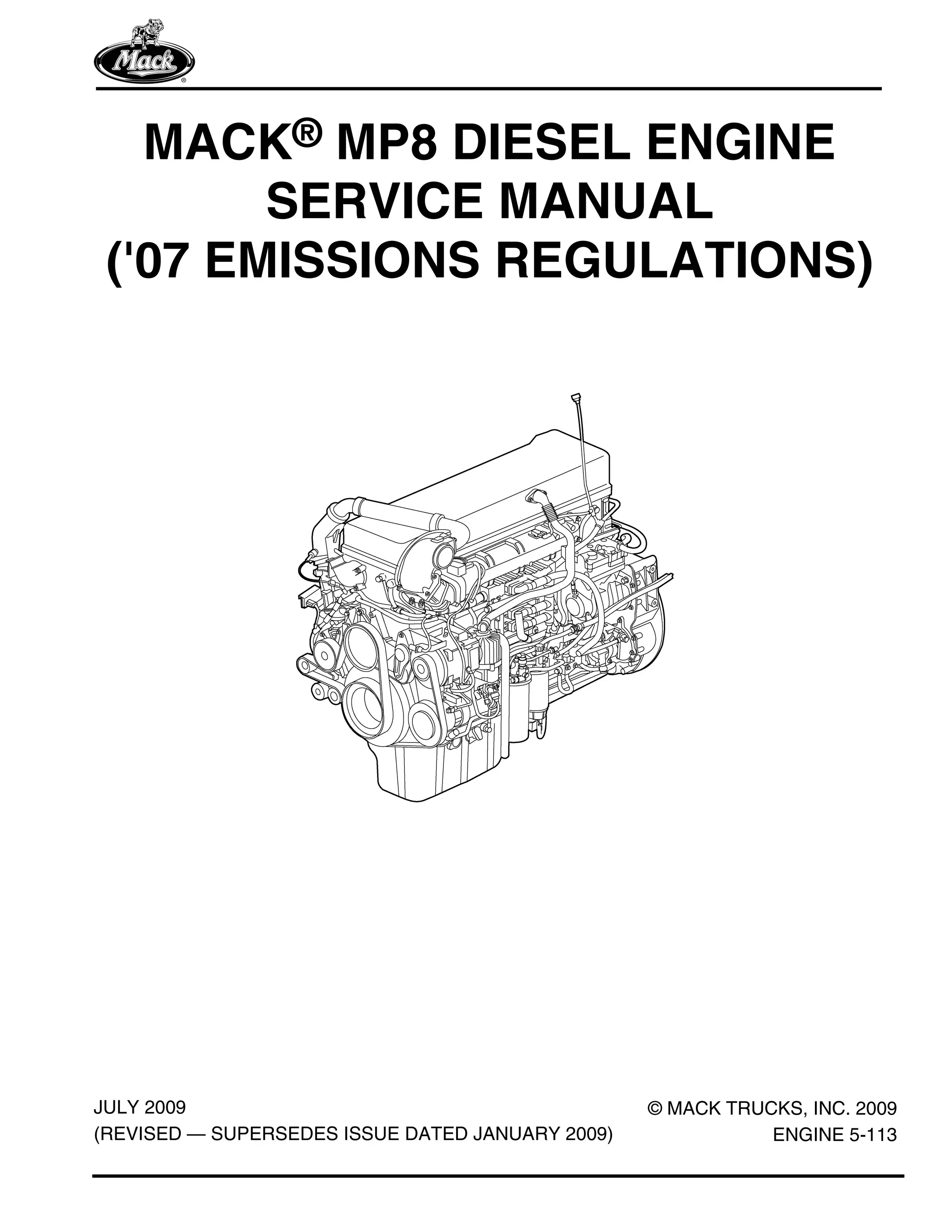 Mack MP8 Diesel Engine Service Manual | PDF