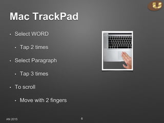 MAC Keyboard Shortcuts | PPT