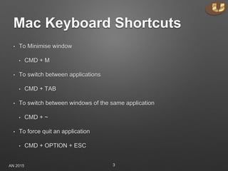 MAC Keyboard Shortcuts | PPT | Free Download