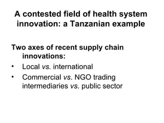 Beyond Scaling Up: Supply chains | PPT | Pharmaceutical Industry ...
