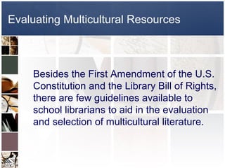Building a Culturally Diverse Library Collection | PPT