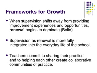Supervision as Professional Development and Renewal | PPT