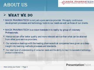 Mack pharmatech | PPT