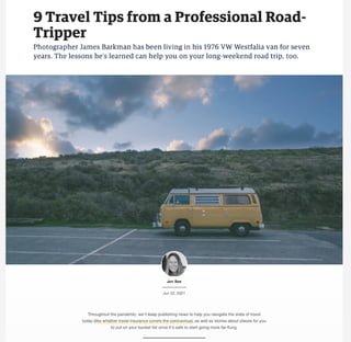 9 Travel tips from a Professional Road Tripper | PPT
