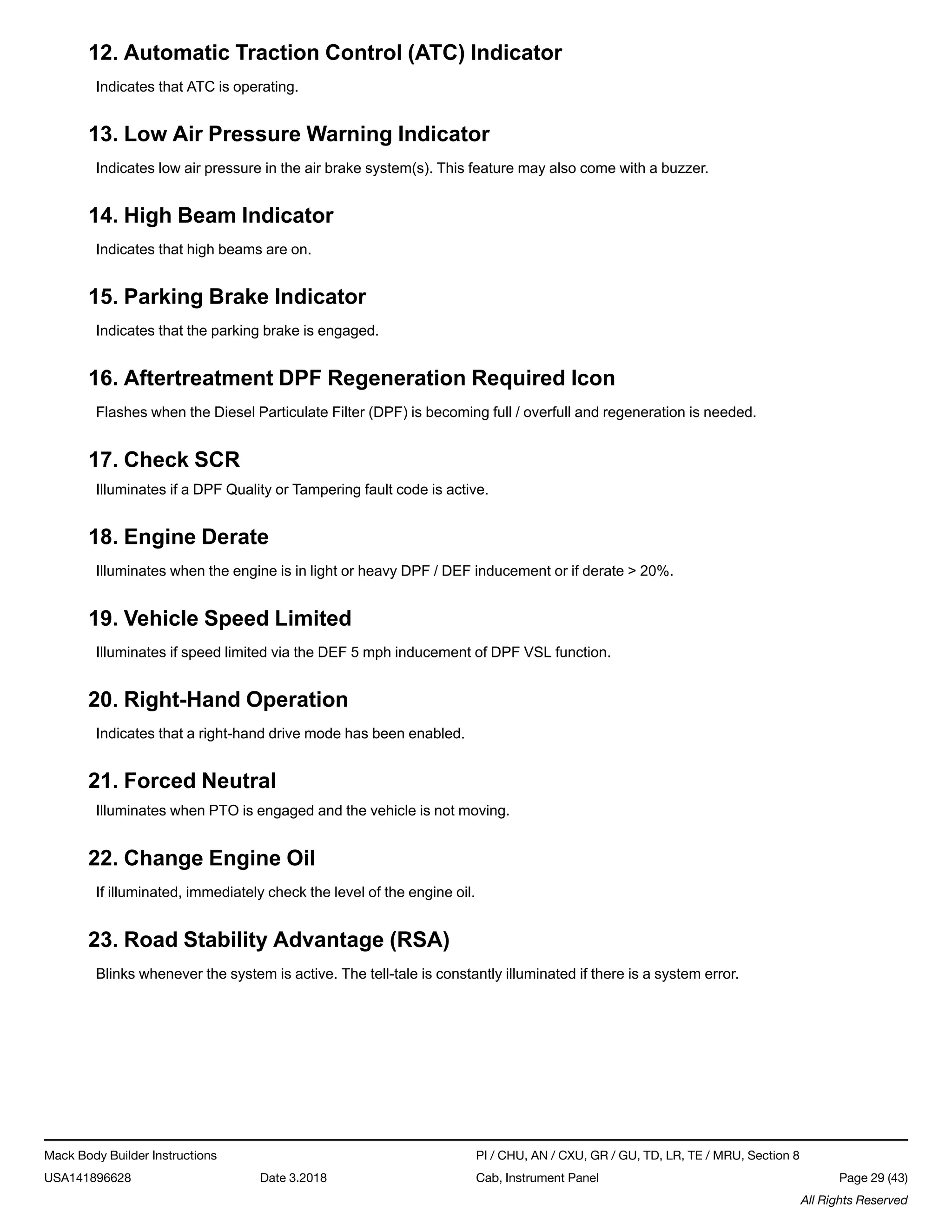 Mack Truck User Manual | PDF