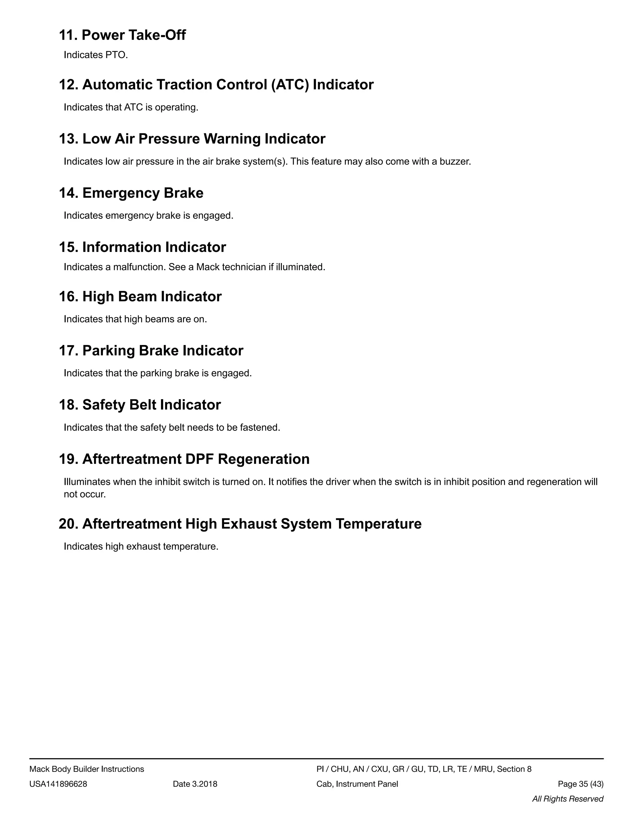 Mack Truck User Manual | PDF