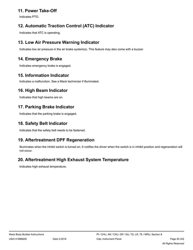 Mack Truck User Manual | PDF
