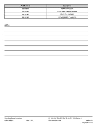 Mack Trucks' Body Builder Instructions | PDF
