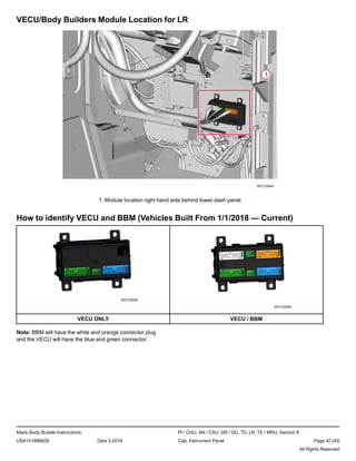 Mack Trucks' Body Builder Instructions | PDF