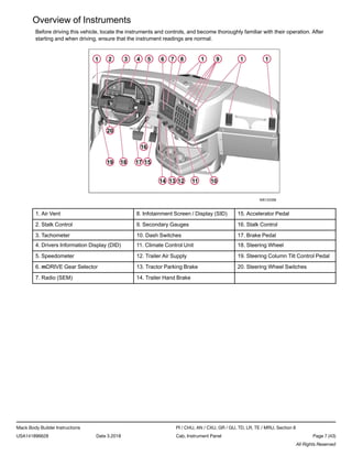 Mack Trucks' Body Builder Instructions | PDF