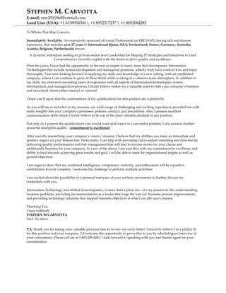 Cover Letter | DOC