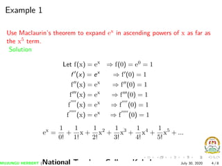 Maclaurins series | PDF
