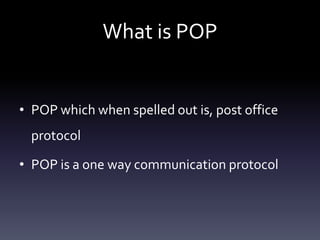 Mail POP vs IMAP | PPTX