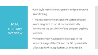 Mac memory overview | PPTX