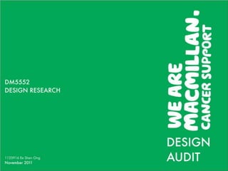 Macmillan Design Audit | PPTX