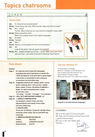 Macmillan topics - communication - pre-intermediate | PDF